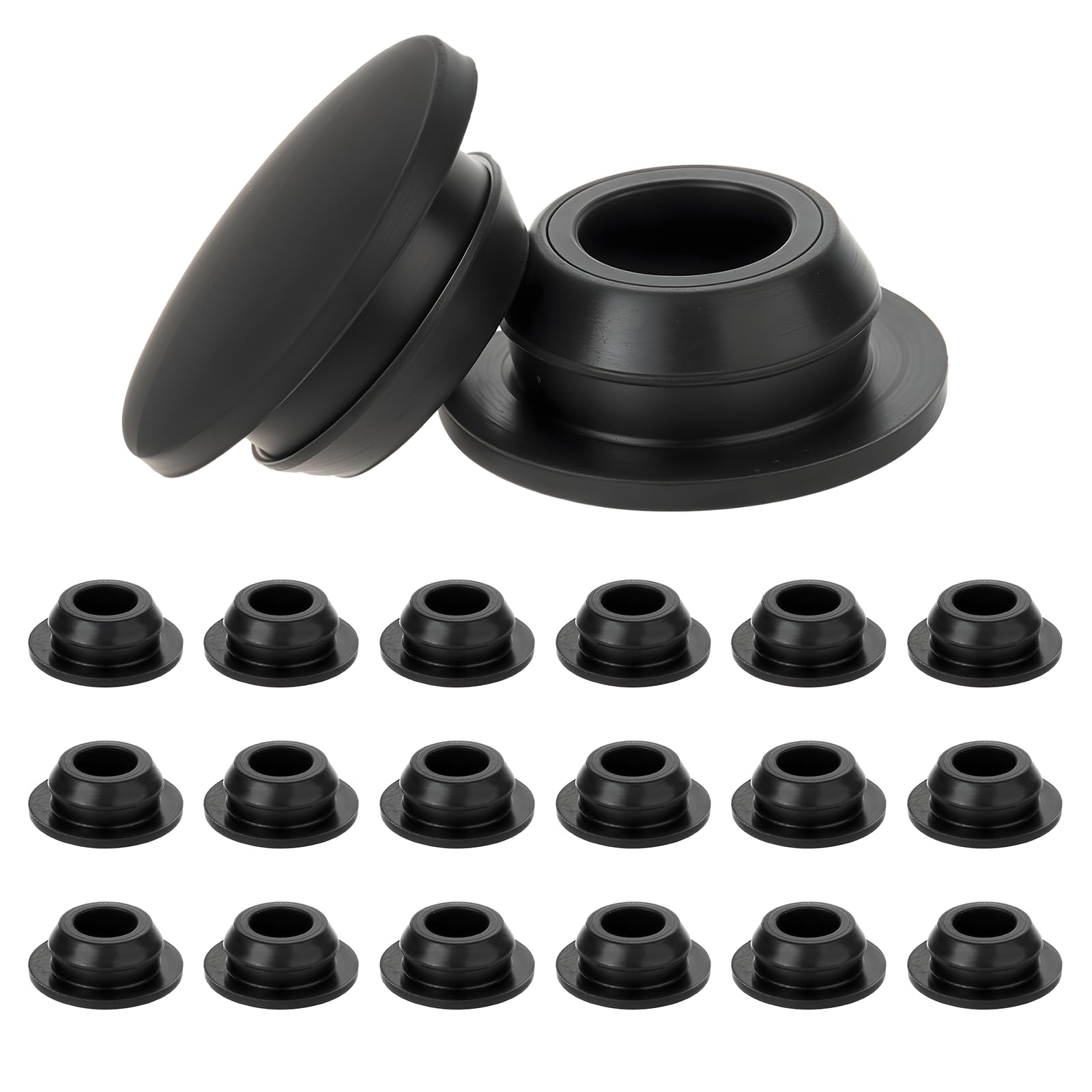 Amazon.com: Rubber Plugs for Round Holes 20 Pcs 10mm Diameter Snap in ...