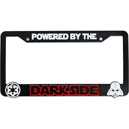 Powered by The Darkside for Star Wars License Plate Frame : Amazon.com ...
