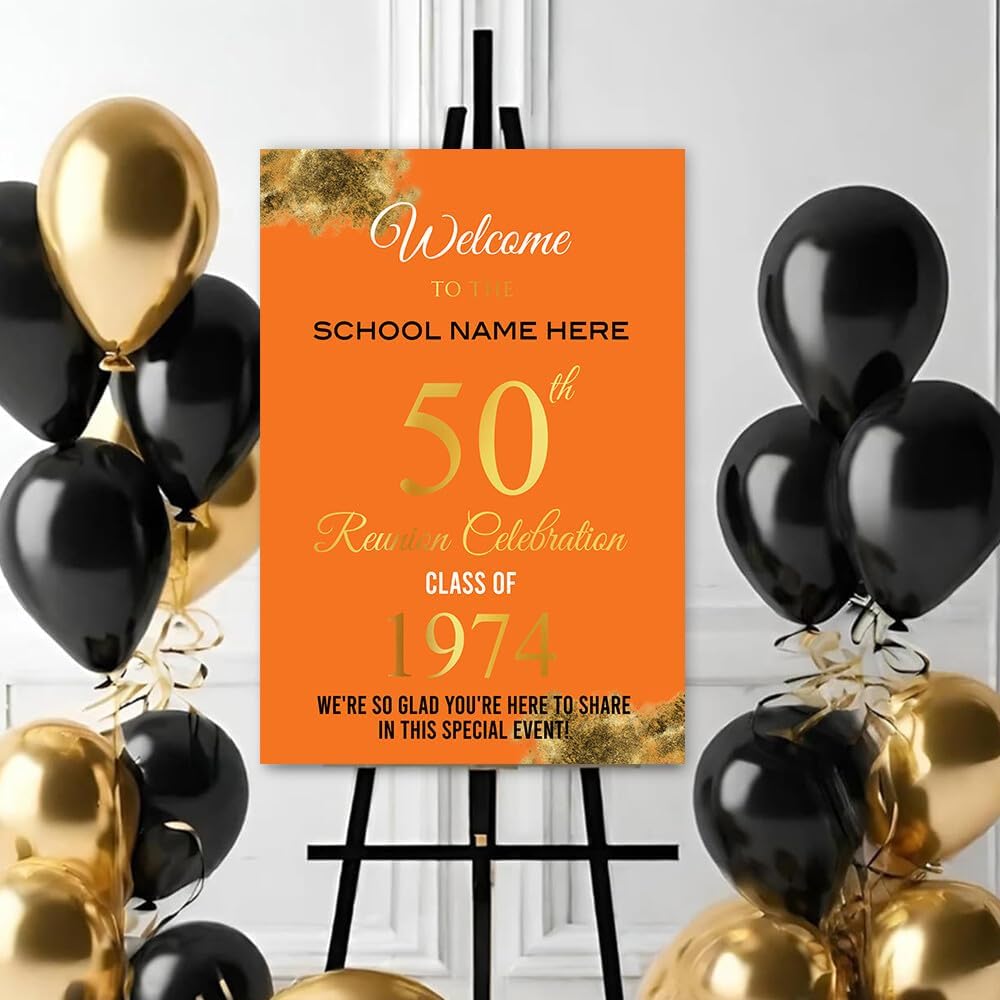 Amazon.com: TT FLOWGREEN Personalized Class Reunion Welcome Sign ...