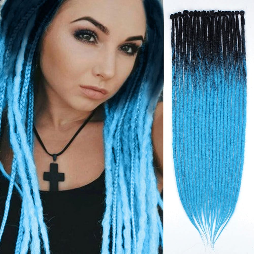 Amazon.com : Kraler 24 inch 40 Strands Thick Dreadlock Extensions, SE ...