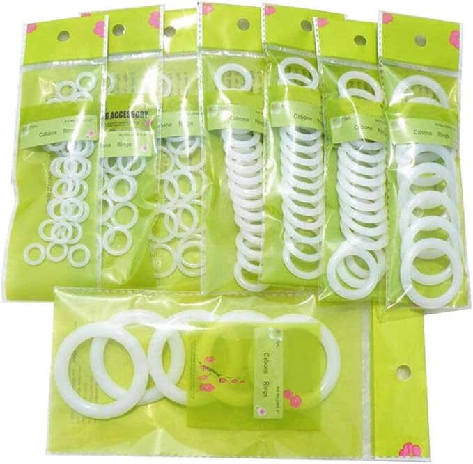 Amazon.com: OrangeTag 123pcs (8 Size Mixed) Plastic O Rings DIY Crochet ...
