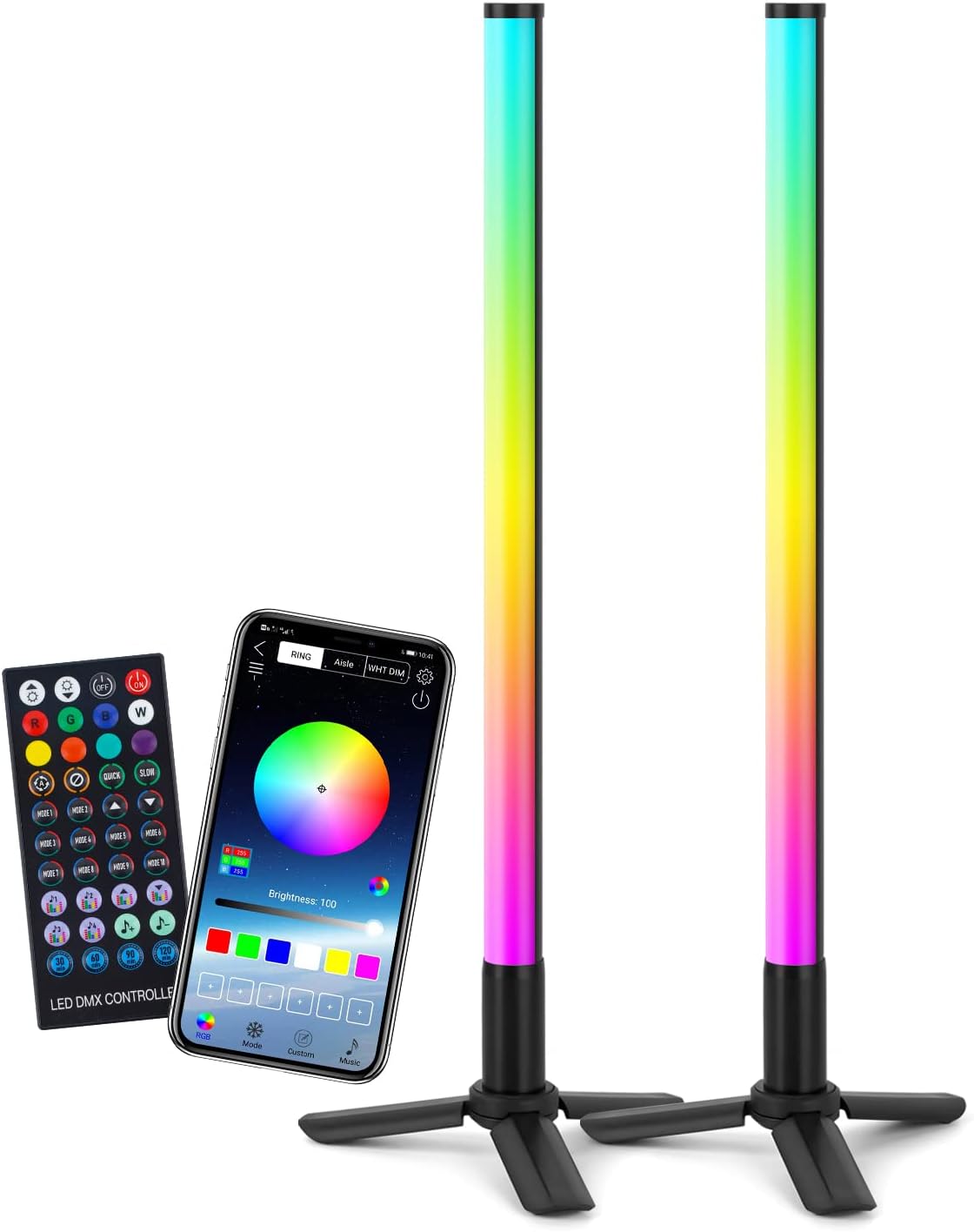 Amazon.com: LED Smart Light Bars, Bluetooth APP and Remote Control ...