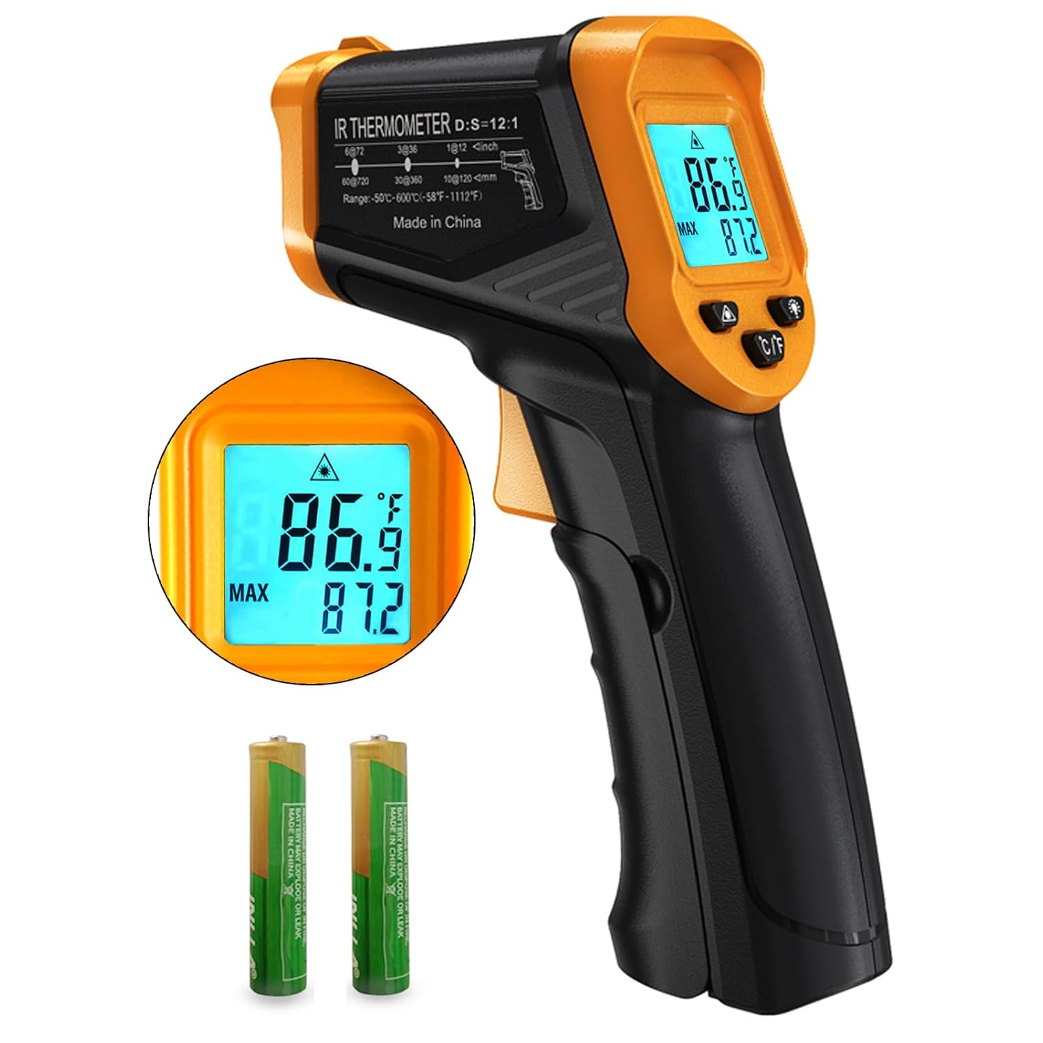 Amazon.com: Infrared Thermometer Gun Digital Laser Temperature Gun -58 ...