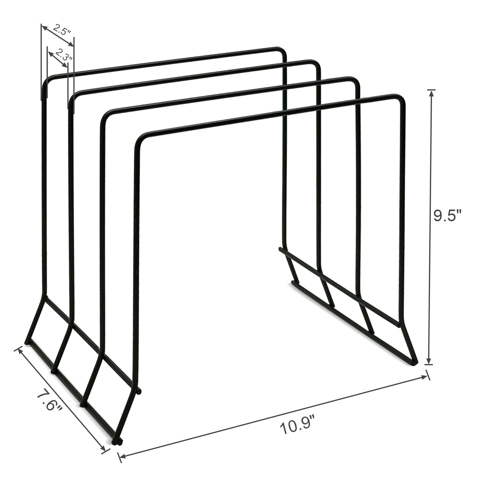 Snapklik.com : Brightalk Freestanding Metal Charger Plates Organizer