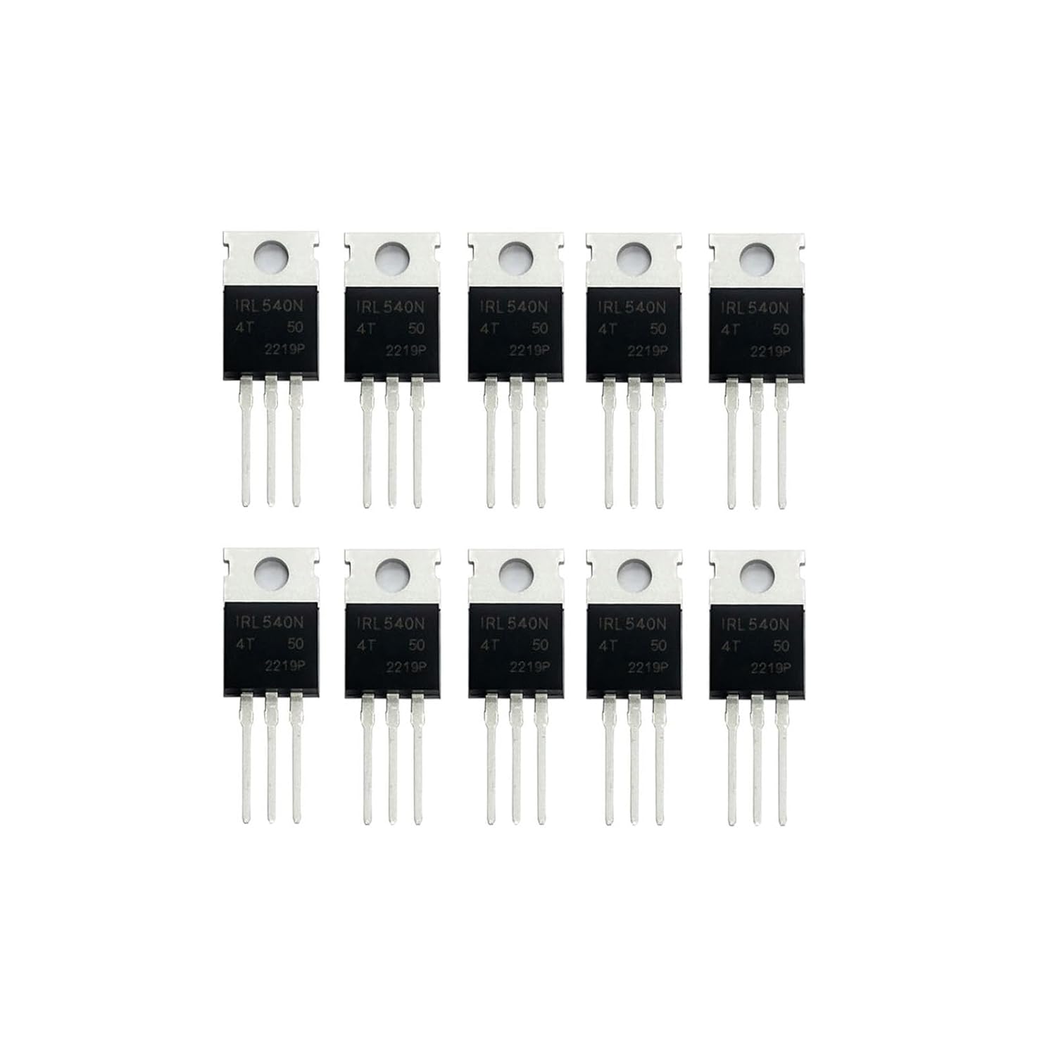 YEGAFE 10Pcs IRL540N TO-220 Power Transistor MOSFET N-Channel 100V 33A ...