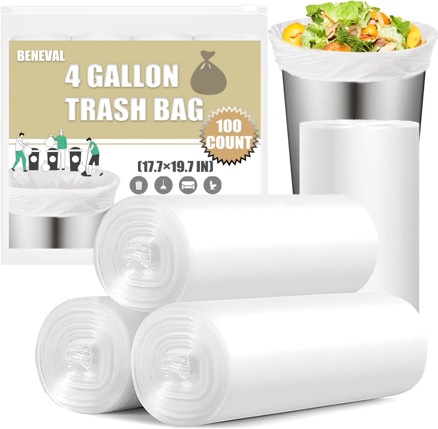Amazon.com: FINER LINER Small Bin Liner Kit, Includes 1 Refillable ...