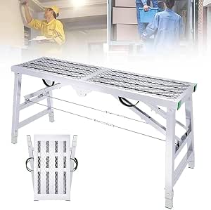 Amazon.com: Folding Scaffolding Platform, Versatile Portable Steel Work ...
