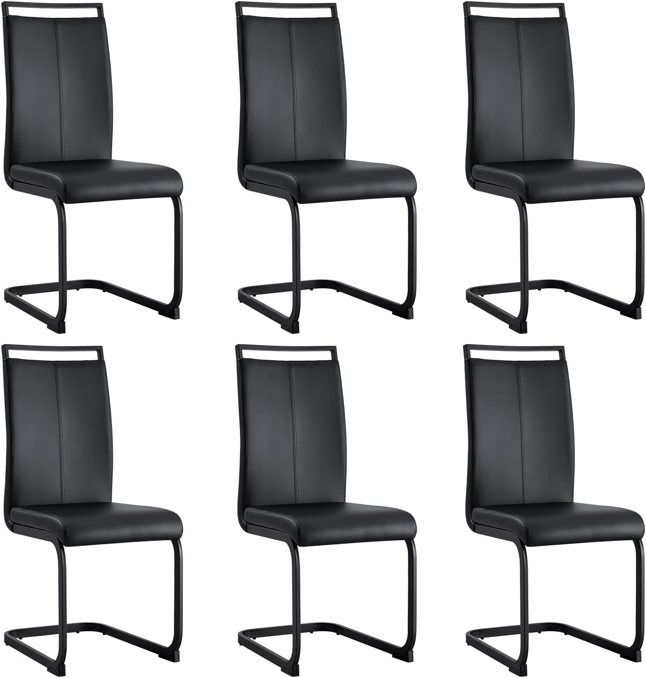 Amazon.com - gopop Modern Dining Chairs Set of 6,High Back Kitchen ...