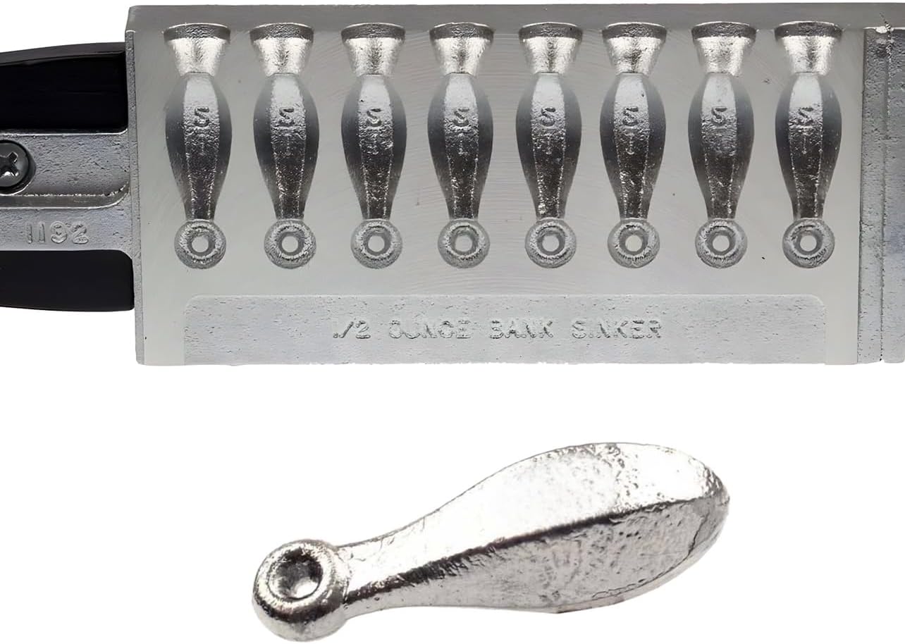 Amazon.com : Do It Mold Bank Sinker 1/2 Oz. Do it Mold 1192 BK-8-12 ...