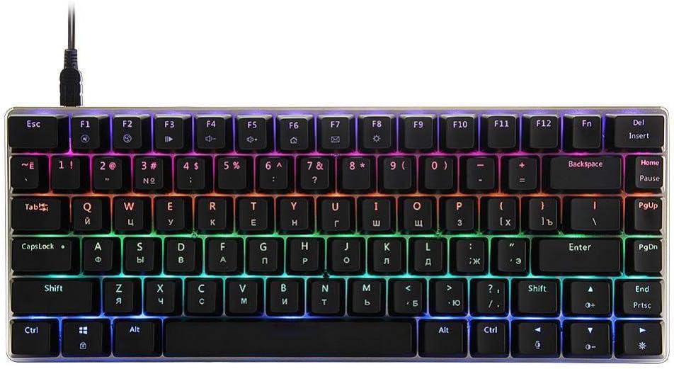 HLOIPYUR Clavier Mécanique Gaming E-Sport LED RGB USB Filaire Clavier ...