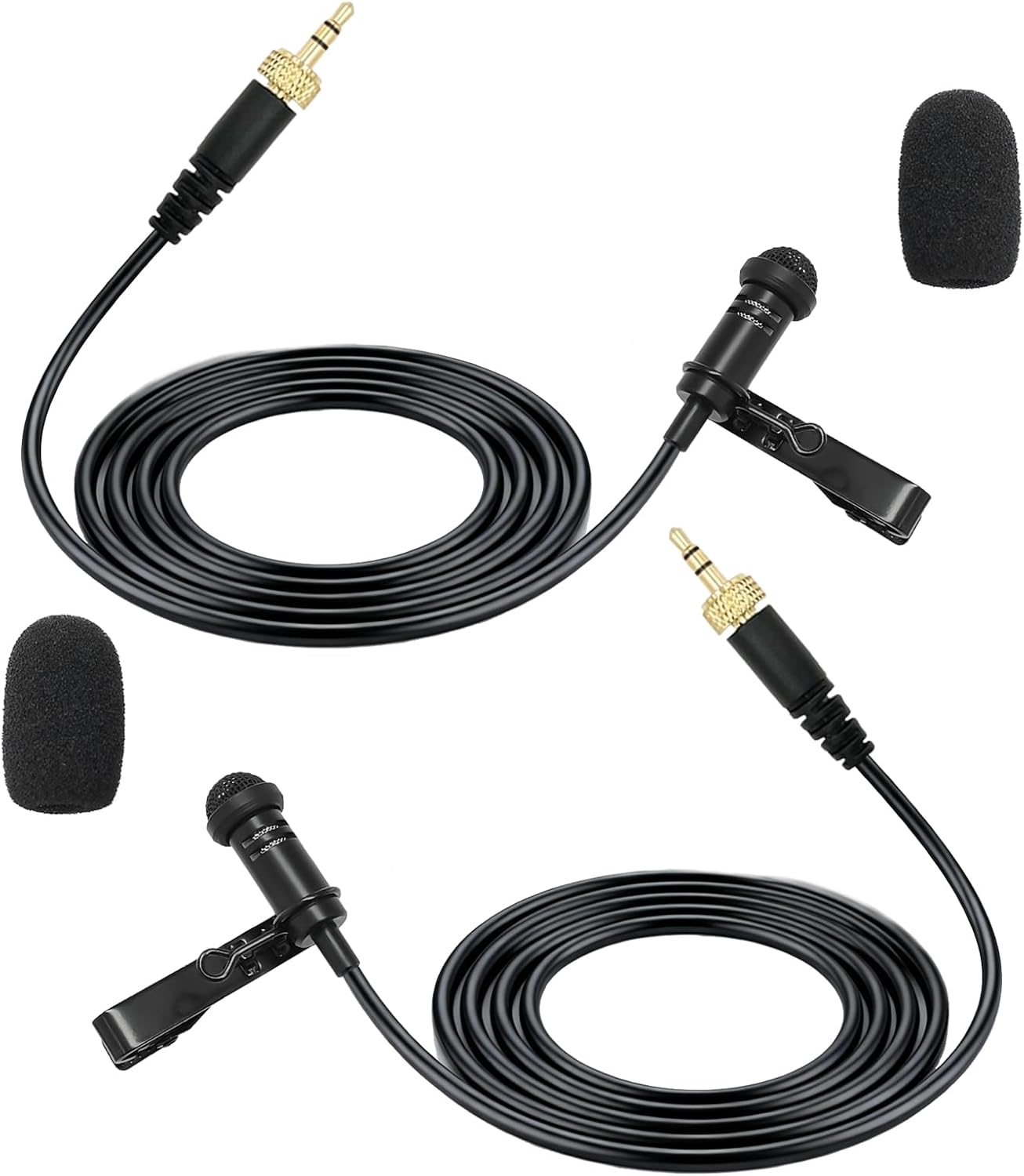 Amazon.com: SPTSSWET 2 pcs Lavalier Microphone Compatible with ...