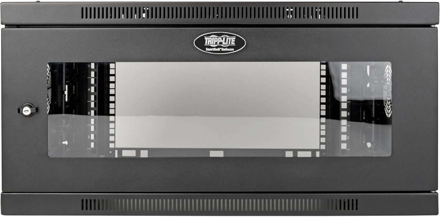 Amazon.com: Tripp Lite 6U Wallmount Rack Enclosure Wide Cable ...