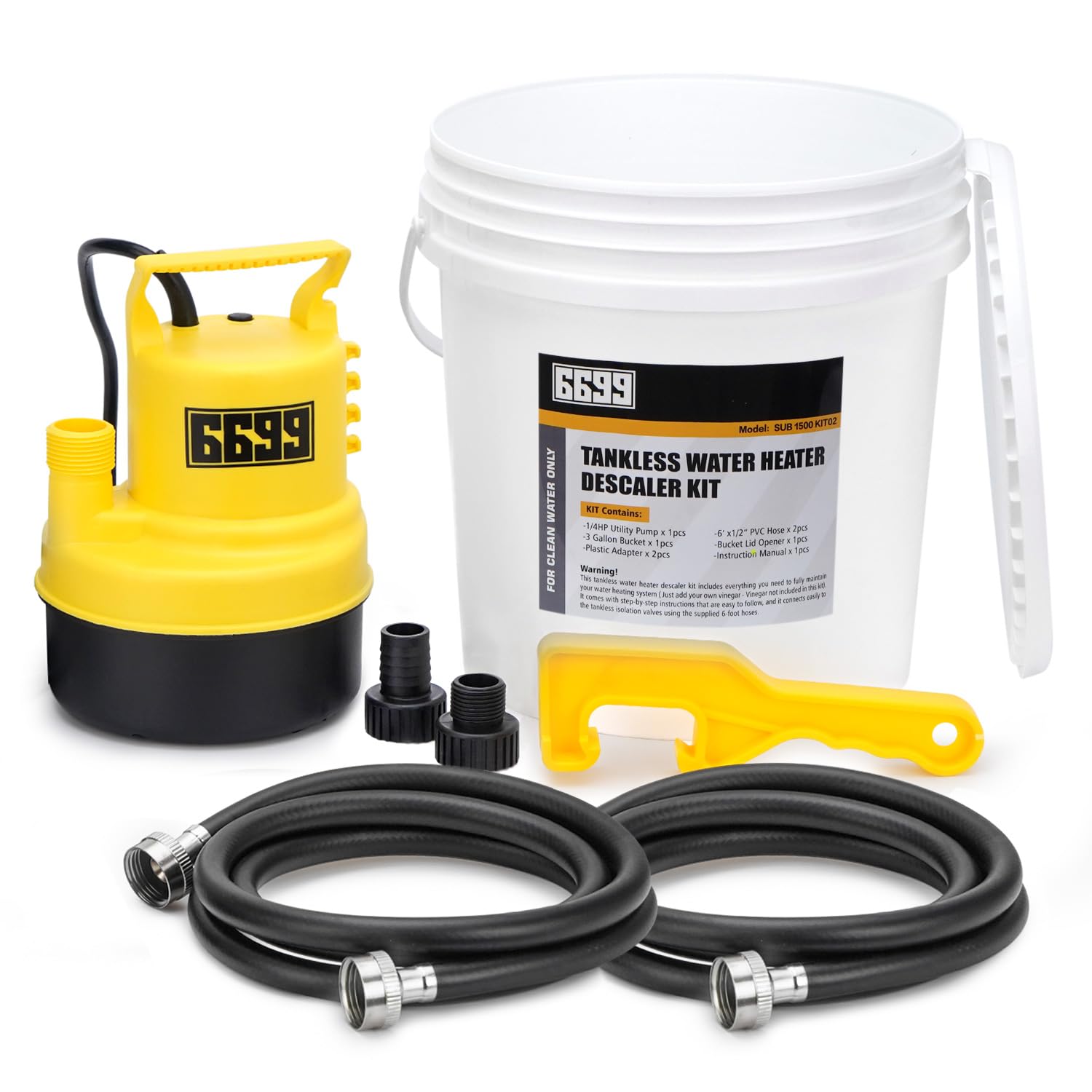 Snapklik.com : Tankless Water Heater Cleaning Kit Just Add Vinegar ...