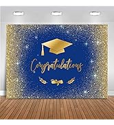 Amazon.com : Mocsicka Blue and Gold Graduation Decorations 2025 ...