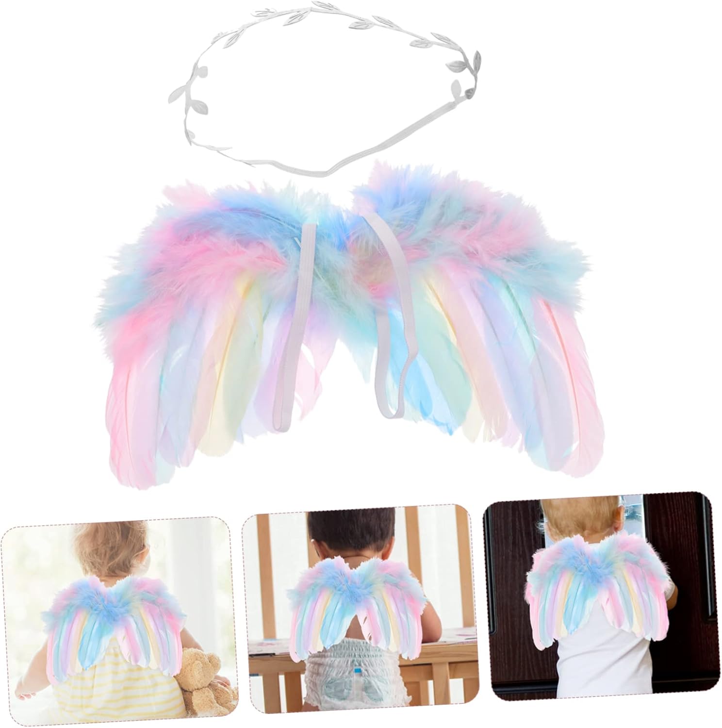 HONMEET 1 Set Baby Wings Props Angel Costume Props Children Angel Wings ...