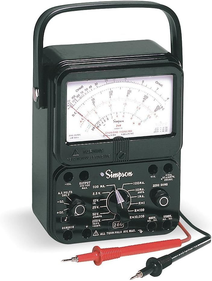 Amazon.com: Analog Multimeter, 1000V, 10A, 20M Ohms : Automotive