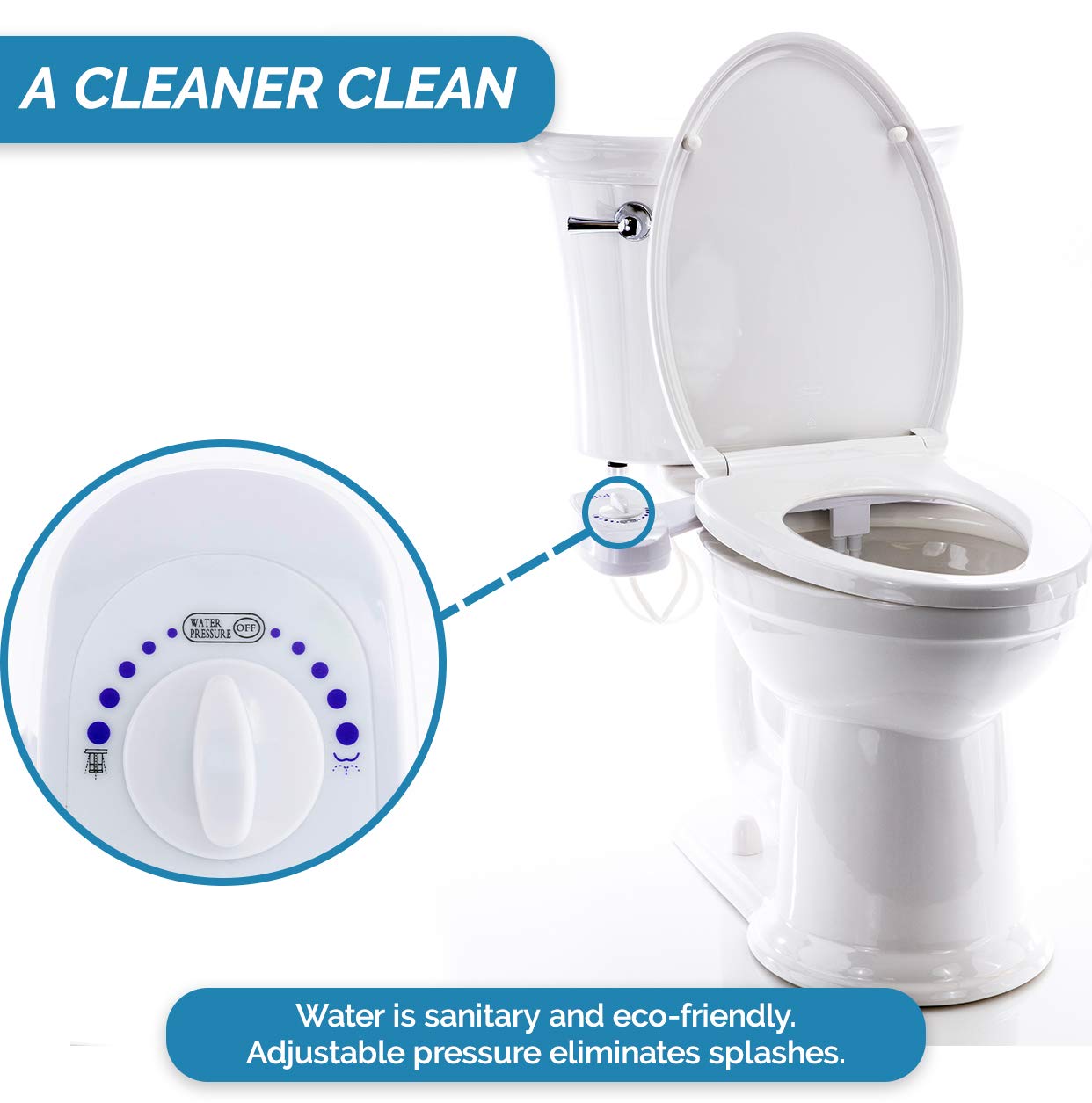 Non Electric Bidet Dual Nozzle Bidet Attachment (Non-Electric ...