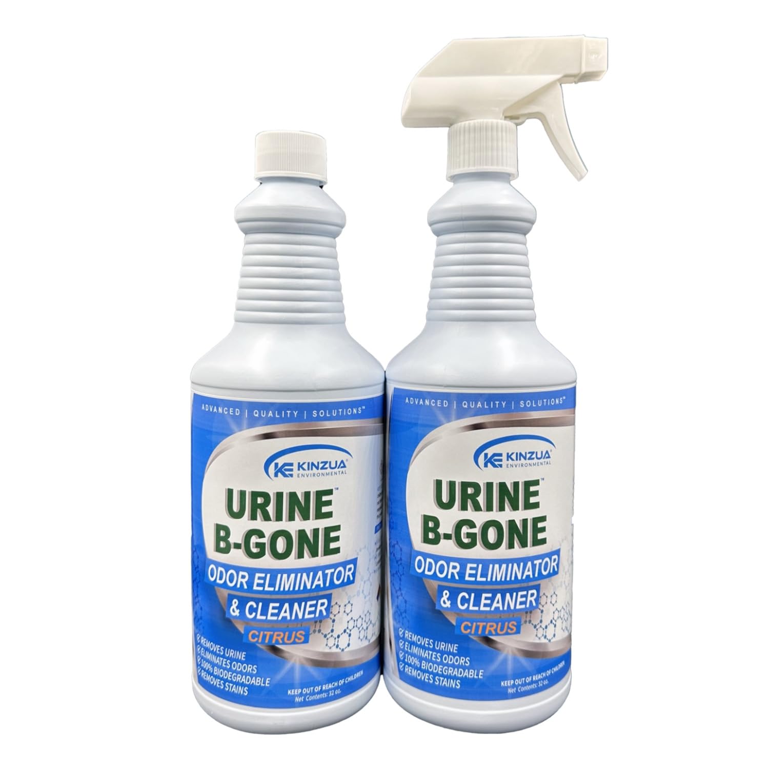 Amazon.com: KINZUA ENVIRONMENTAL Urine B-Gone, Professional Enzyme Odor Eliminator & Pet Stain ...
