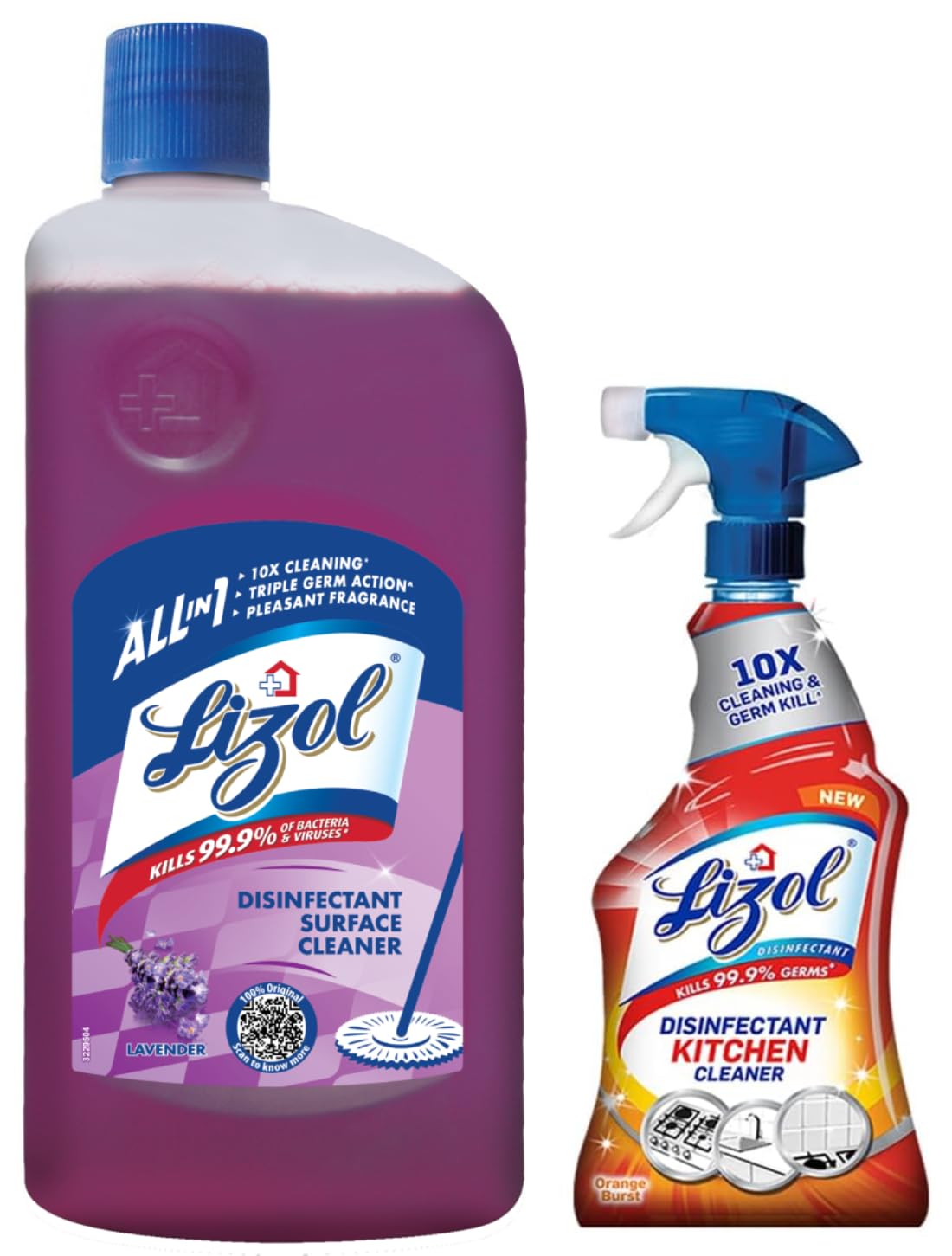 Lizol 1 Litre - Lavender, Disinfectant Surface & Floor Cleaner Liquid ...