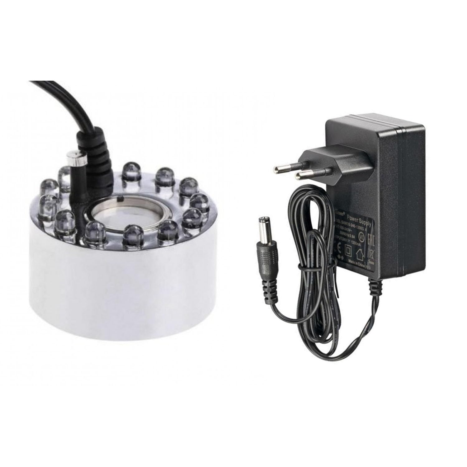 Mist Maker Water Fountain Fogger with 12 Color Changing LED Lights ...