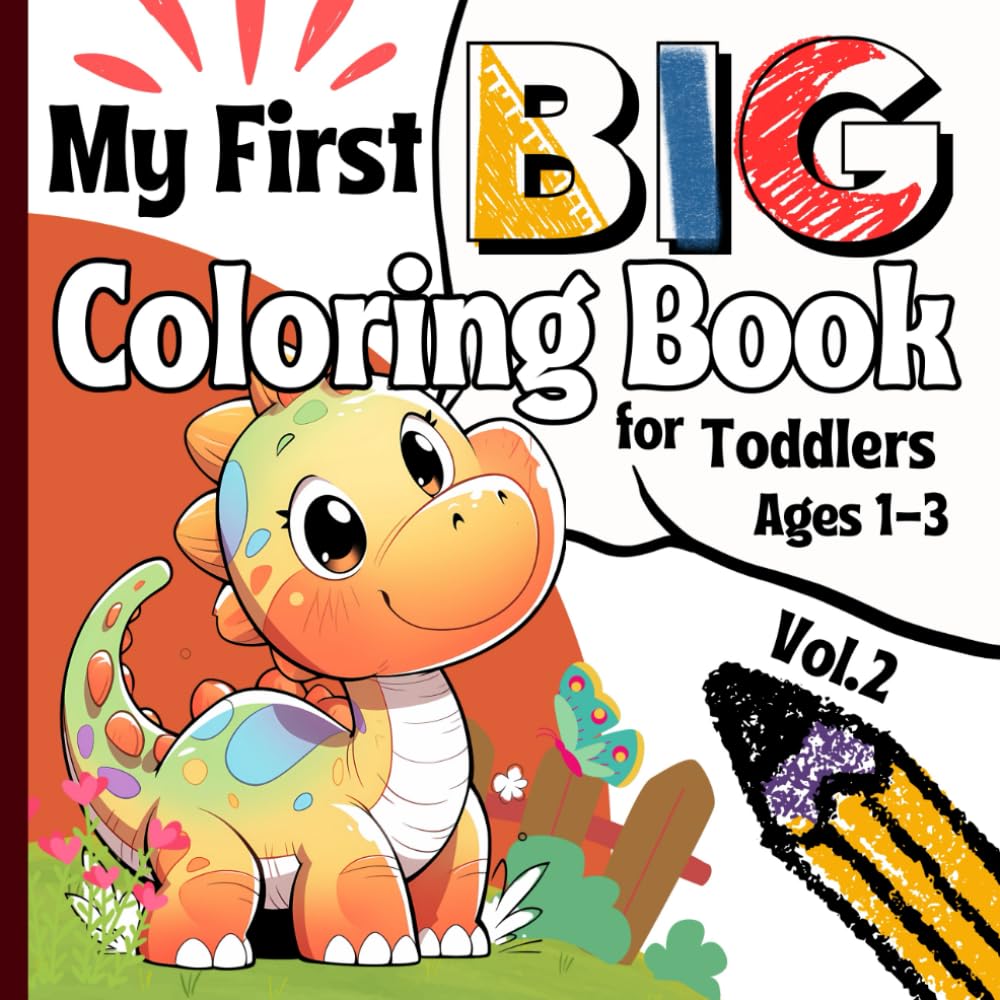 Amazon.com: My First Big Coloring Book for Toddlers Ages 1-3: Animals ...