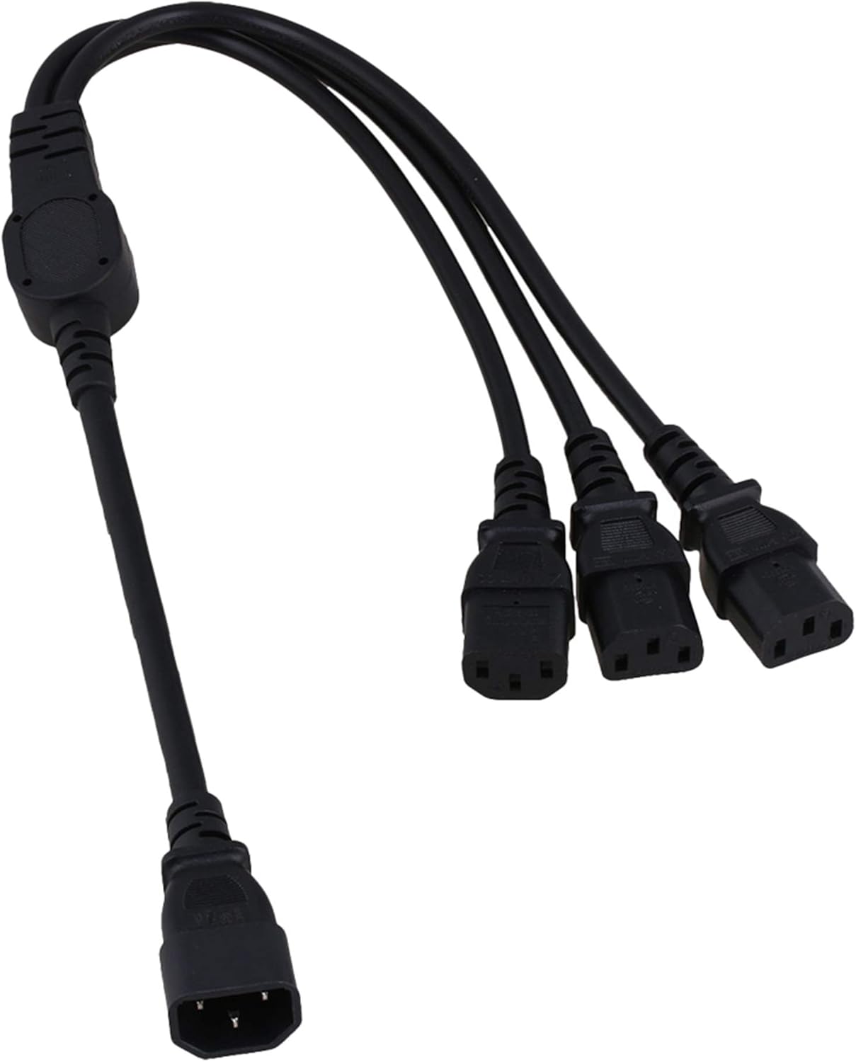 Mxfans IEC 320 3Pole C14 Male to 3 x C13 Female Y Split Adapter Cable ...