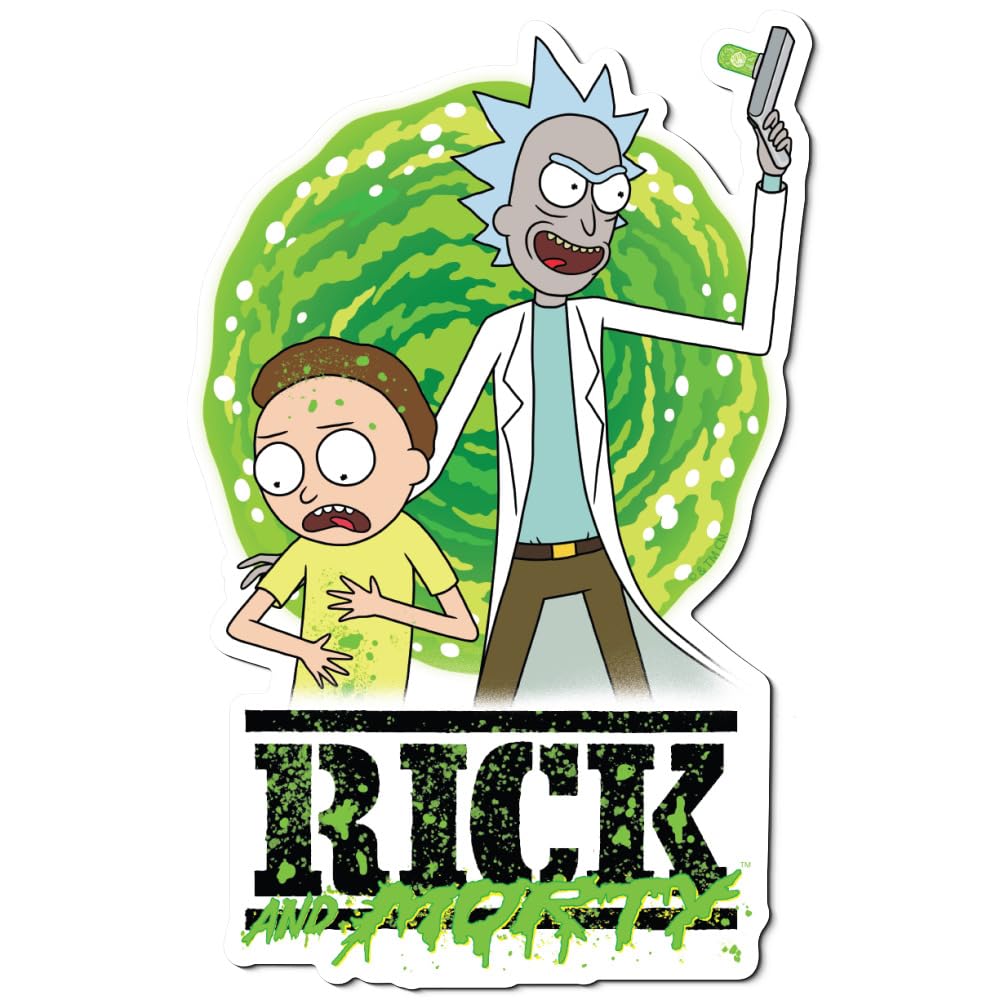 Rick Morty Sticker Rick & Morty Middle Finger Poster Middle Finger ...