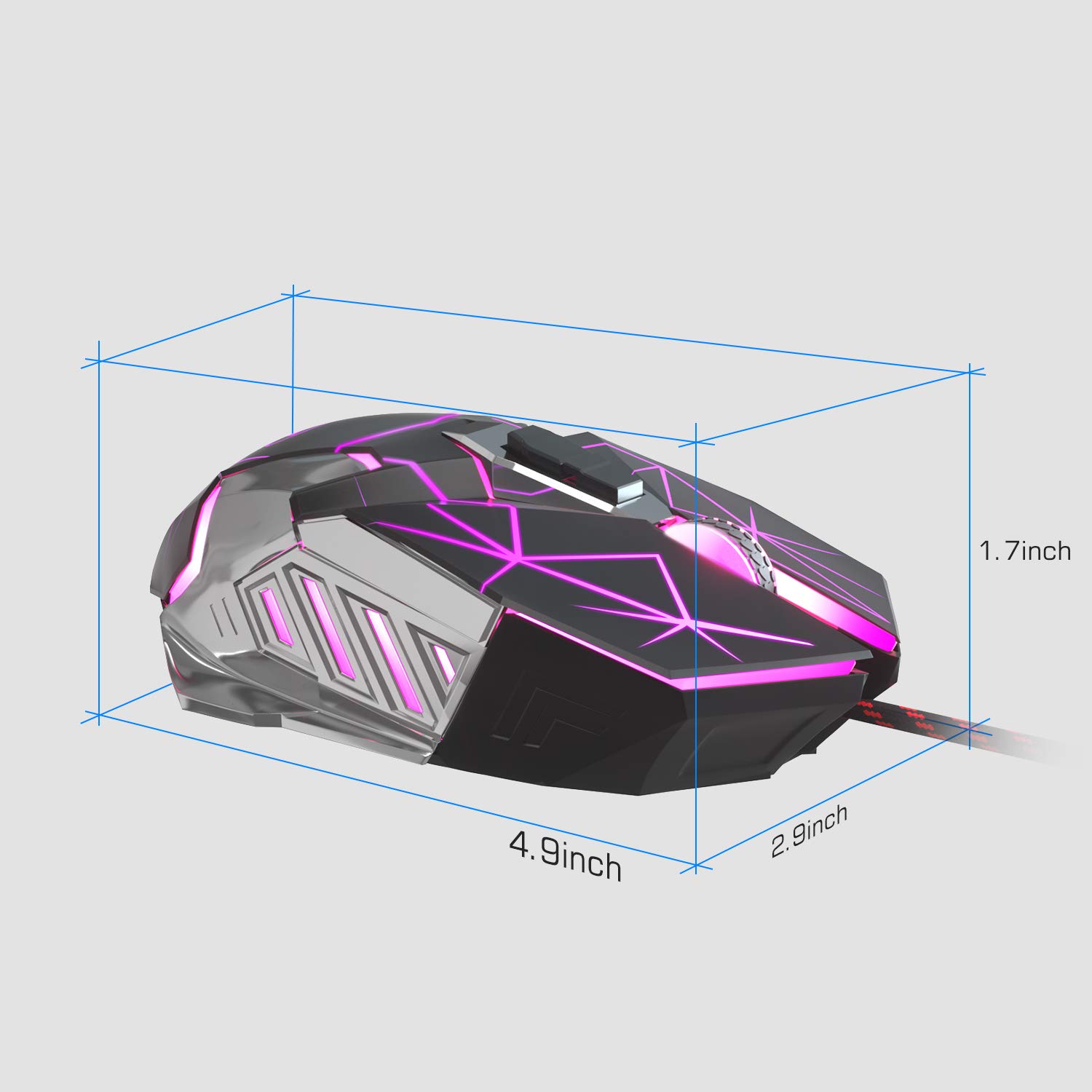 Snapklik.com : MageGee G10 Gaming Mouse Wired, 7 Colors Breathing LED ...