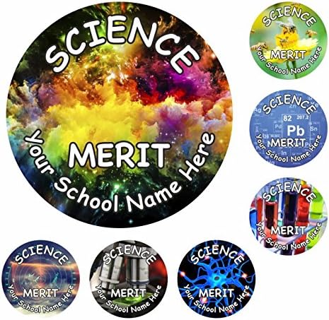 School Stickers - 25mm Mini Science Reward Stickers for Teachers ...