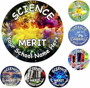 School Stickers - 25mm Mini Science Reward Stickers for Teachers ...