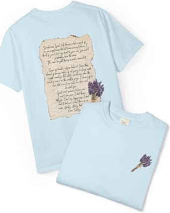 Amazon.com: Sallys Letter to Gilly T-Shirt | Sentimental Quote Tee from ...