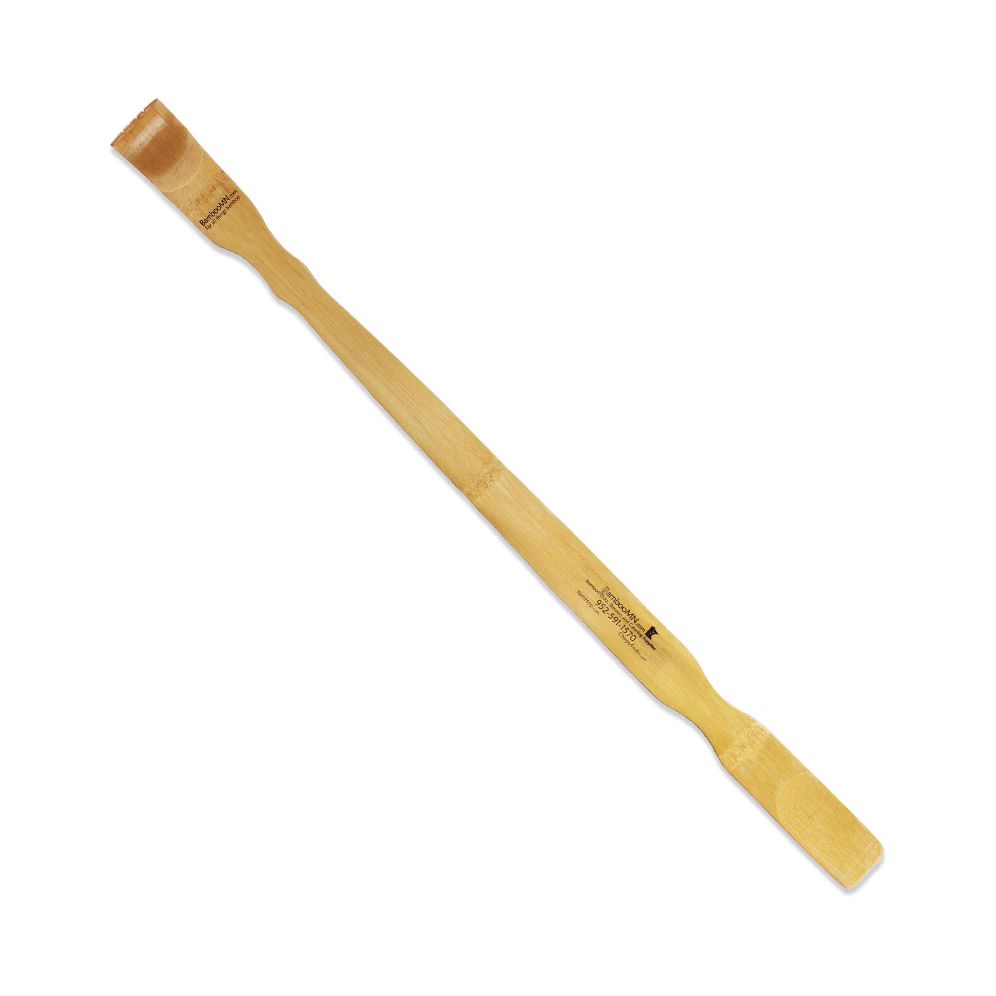 Amazon.com: BambooMN 25 Inch Bamboo Wooden Back Scratchers Shoe Horn ...