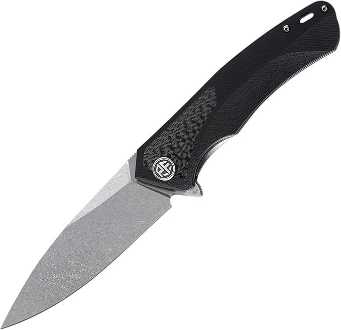 Amazon.com : Petrified fish PF838 3.74" D2 steel folding knife outdoor ...