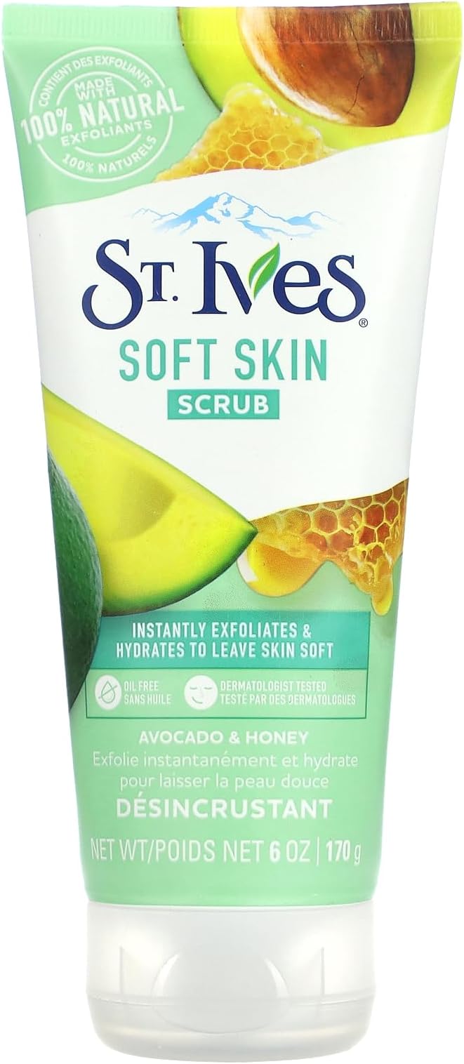 Amazon.com: St Ives, Avocado & Honey Soft Skin Scrub, 6 Ounce : Beauty ...