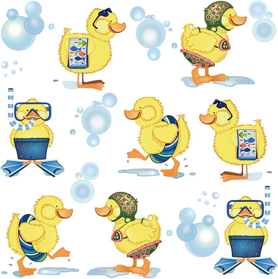 Amazon.com: Set of 12 Vinyl Wall Art Decals - Little Ducks - 5" x 5 ...