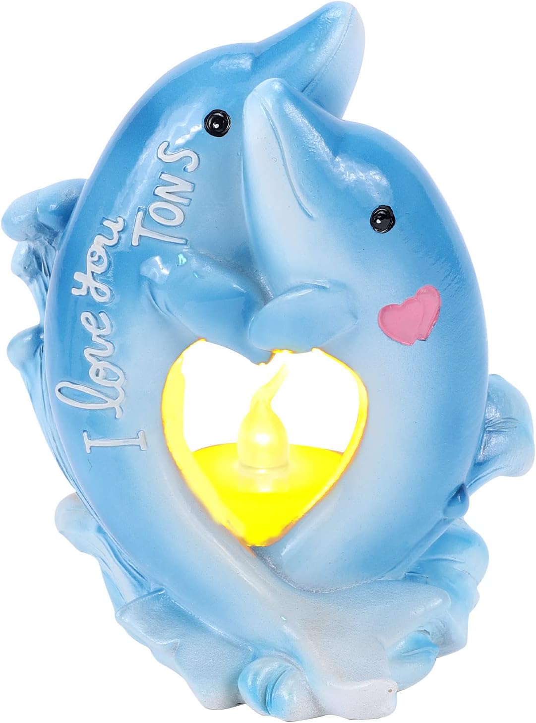 Amazon.com: Anniversary & Couples Gifts - Dolphins Love Candle Holder ...