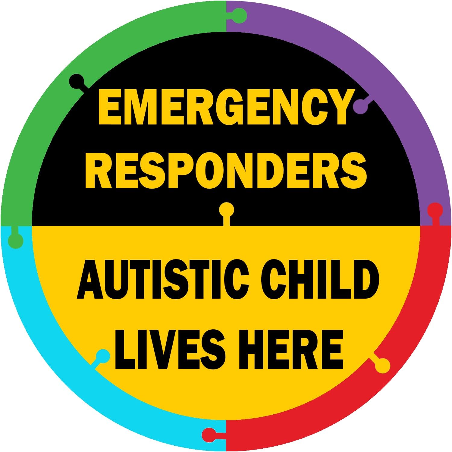 Amazon.com: Autistic Child in Area Slow Down Sign. 8" X 12" inch Metal ...