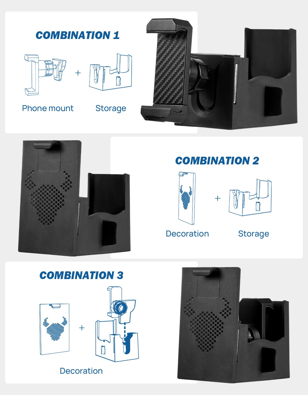 Snapklik.com : JOYTUTUS Cubby Phone Mount Cubby Storage Compatible