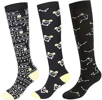 Funny Compression Socks for Men/Women Circulation 20-30 mmHg for ...