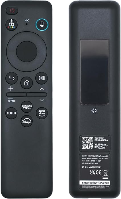 Amazon.com: New BN59-01432A TM2360E Solar Voice Remote, USB-C ...