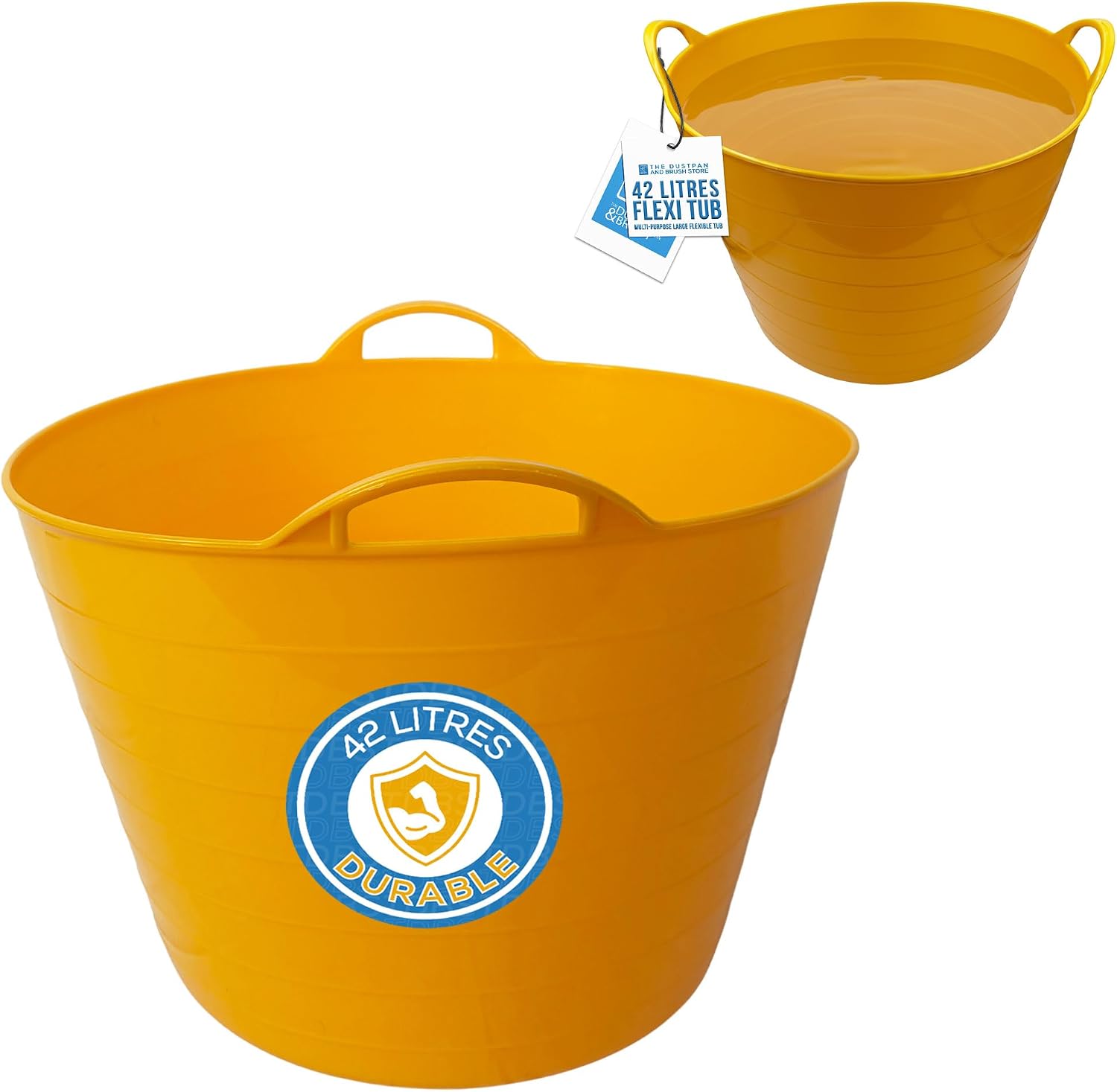 42L Yellow Flexi Tub - Multi-purpose Garden Tubs with Handles ...