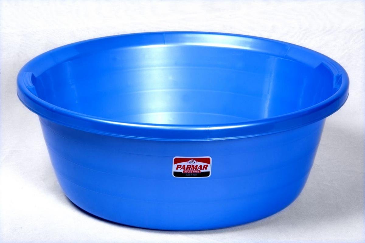 GOODLUCK PRODUCTS Plastic Cloth Washing Tub, Blue (1 Piece) : Amazon.in ...