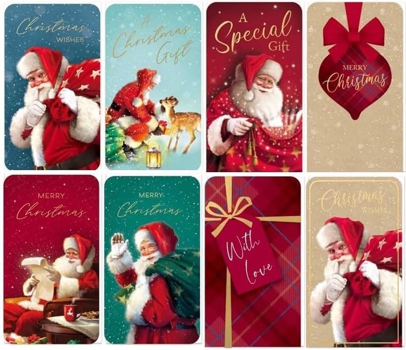 Giftinghouse Christmas Money Wallet and Envelopes for Cash Gifts 4/12 ...
