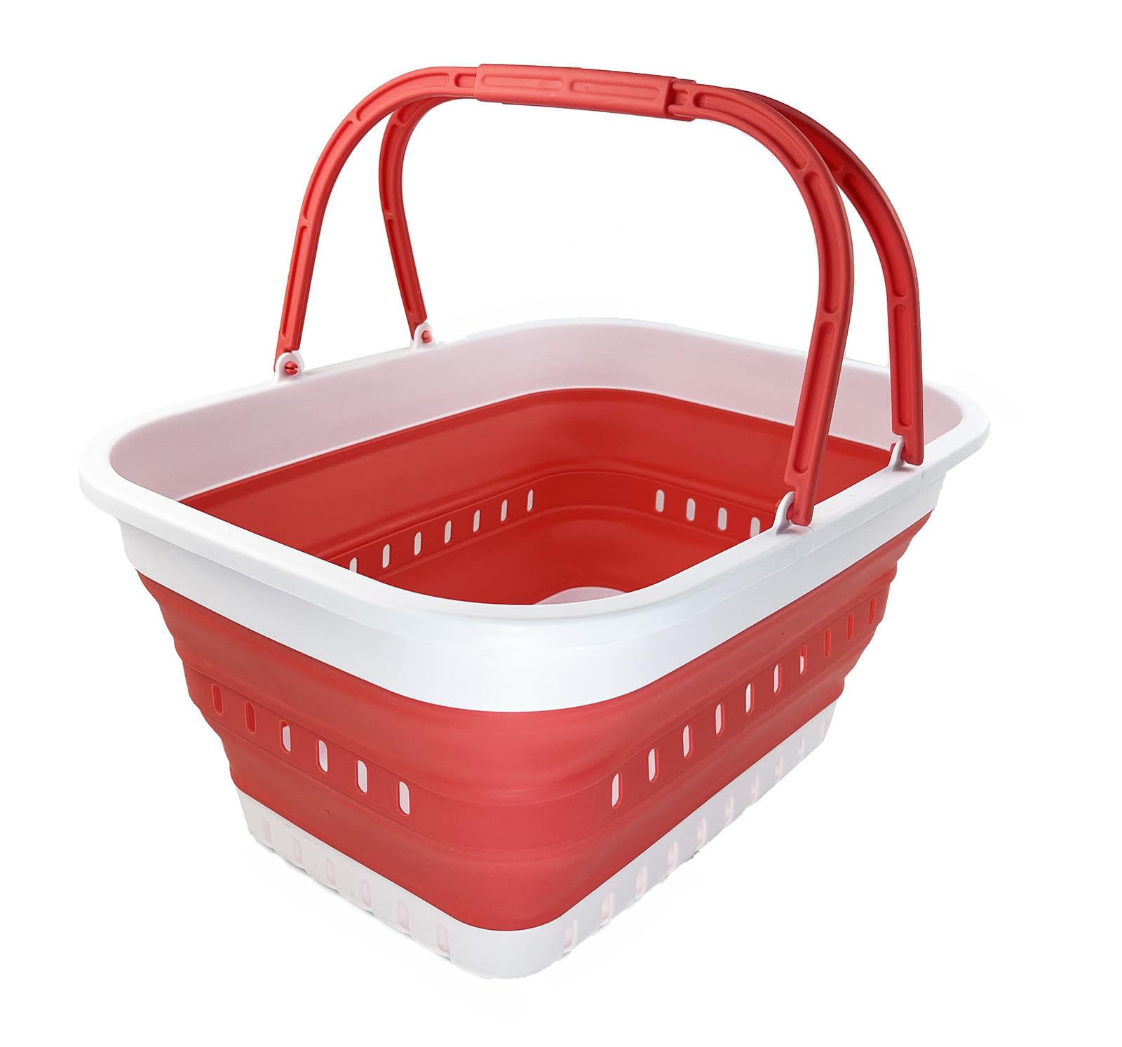 Amazon.com: SAMMART 26L (6.8 Gallons) Collapsible Plastic Laundry ...