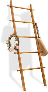 Amazon.com: YPshuye 5-Tier Blanket Ladder, Wooden Quilt Stand Farmhouse ...