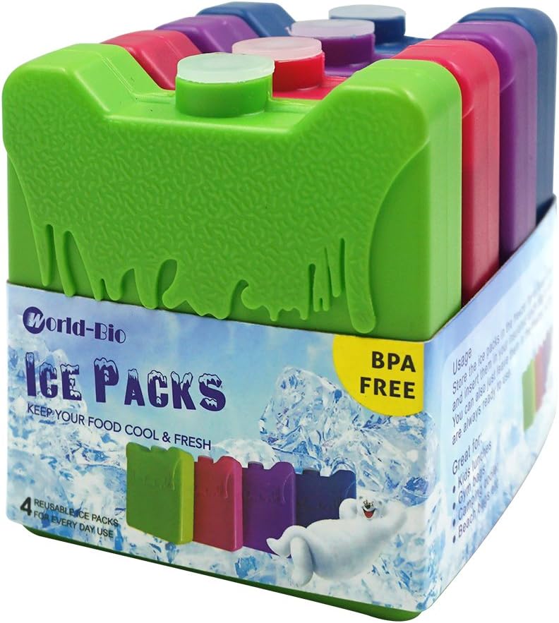 Fit + Fresh XL Cool Coolers Freezer Slim Ice Pack for Lunch Box ...