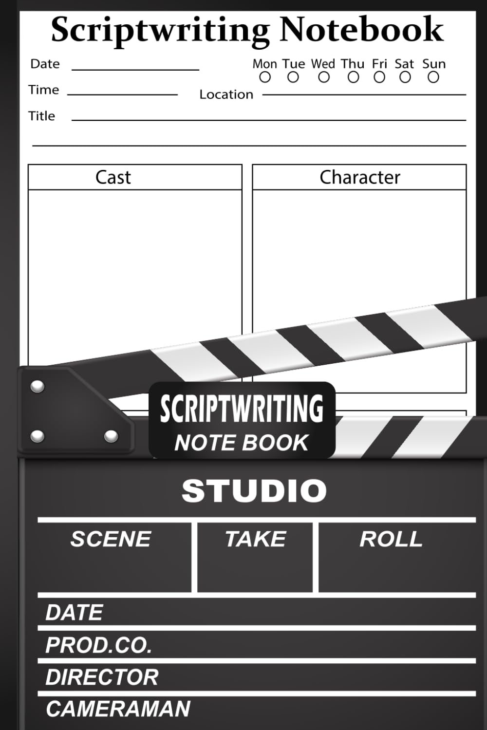 Scriptwriting Notebook: Write Your Own Movies 110 Pages of Pre ...