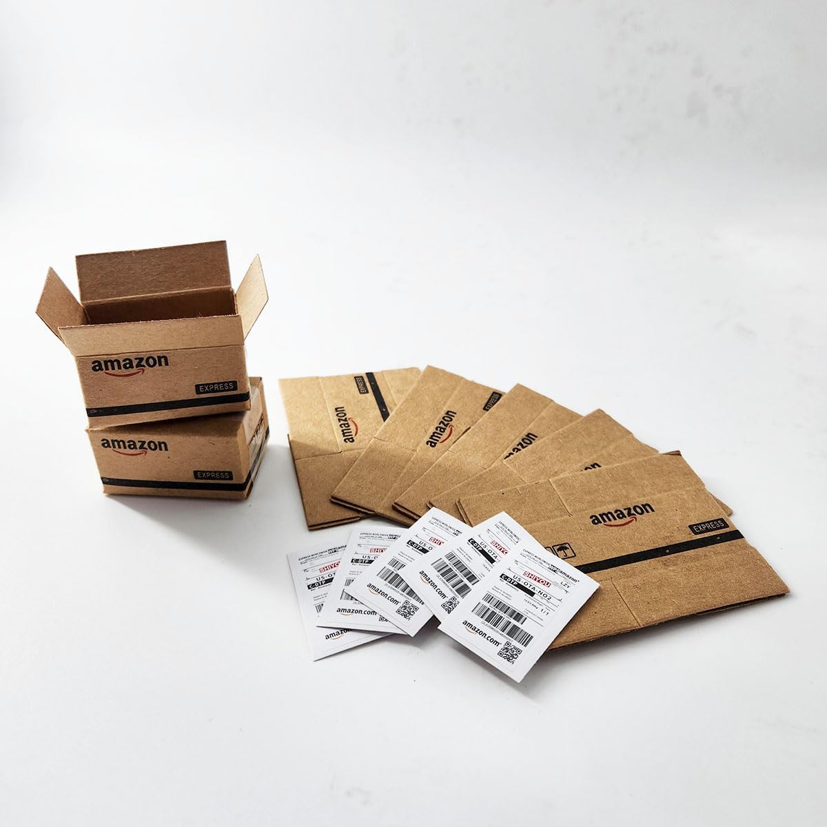 Amazon.com: compactini Miniature DIY Set Shipping Boxes Sets 5P ...