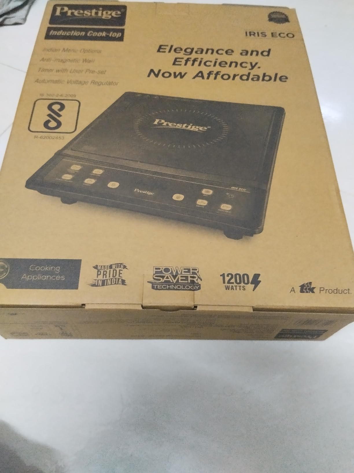 Buy Prestige IRIS ECO 1200 W Induction Cooktop with automatic voltage ...