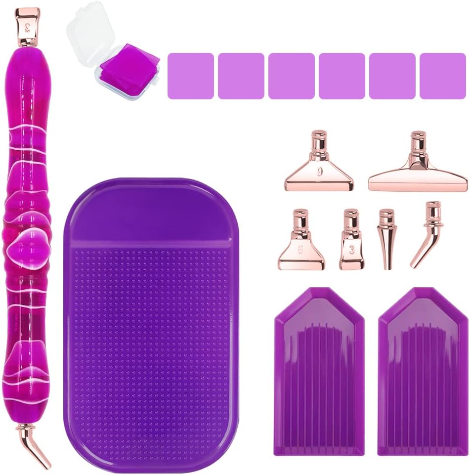 Amazon.com: SENHAI 17 Pcs Diamond Art Painting Pen Kit, 5D Diamond Art ...